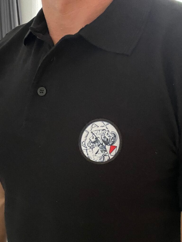 Polo oude logo zwart - Amsterdam Casuals